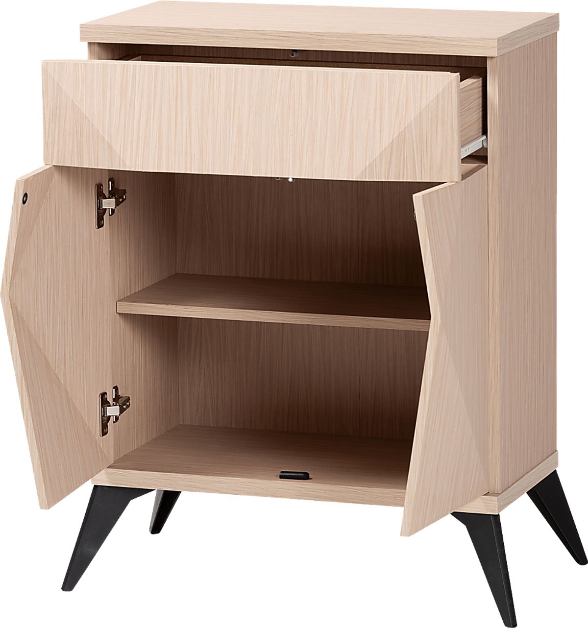 Livius Brown Dark Wood Light 2-Door Sideboard | Rooms to Go