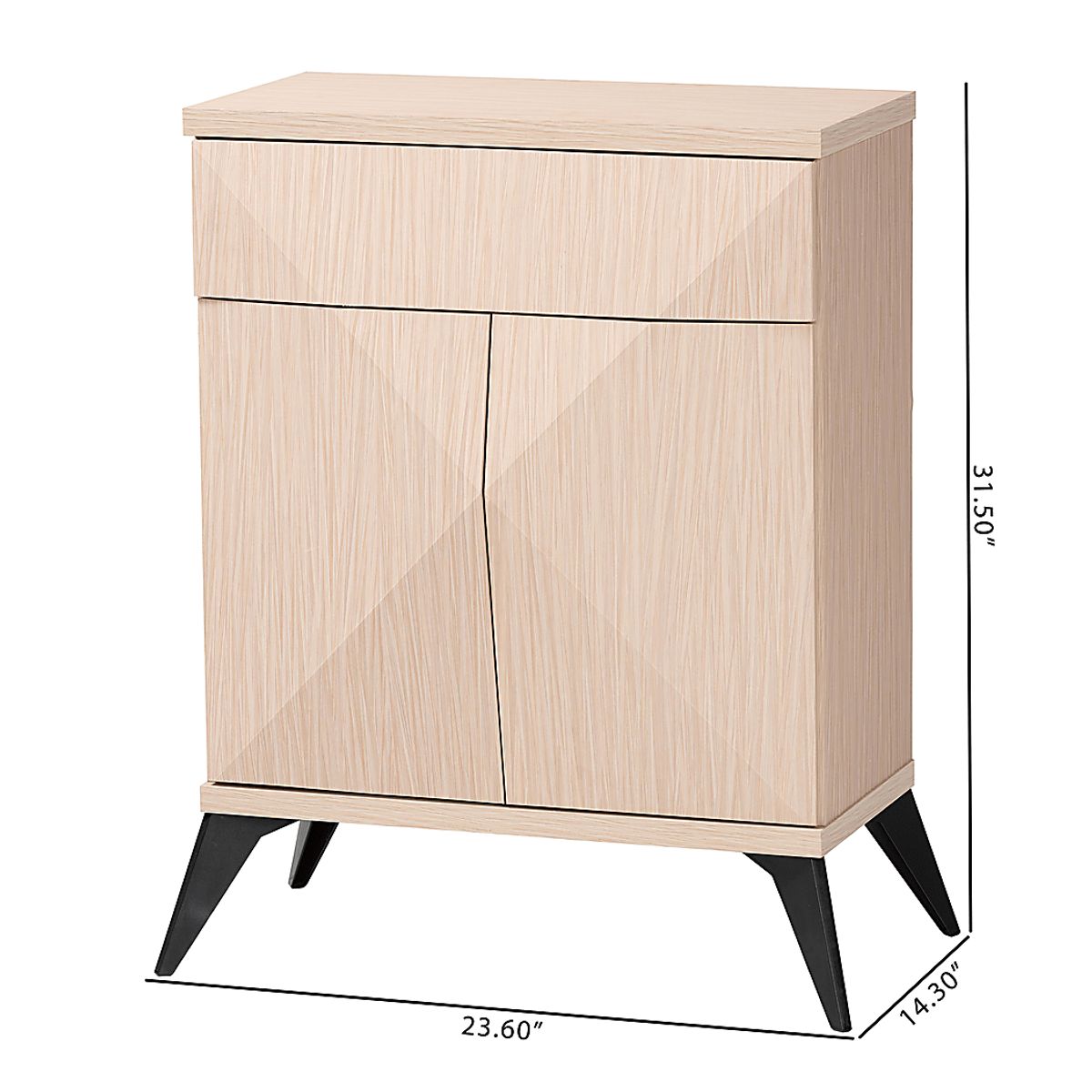 Livius Brown Dark Wood Light 2-Door Sideboard | Rooms to Go