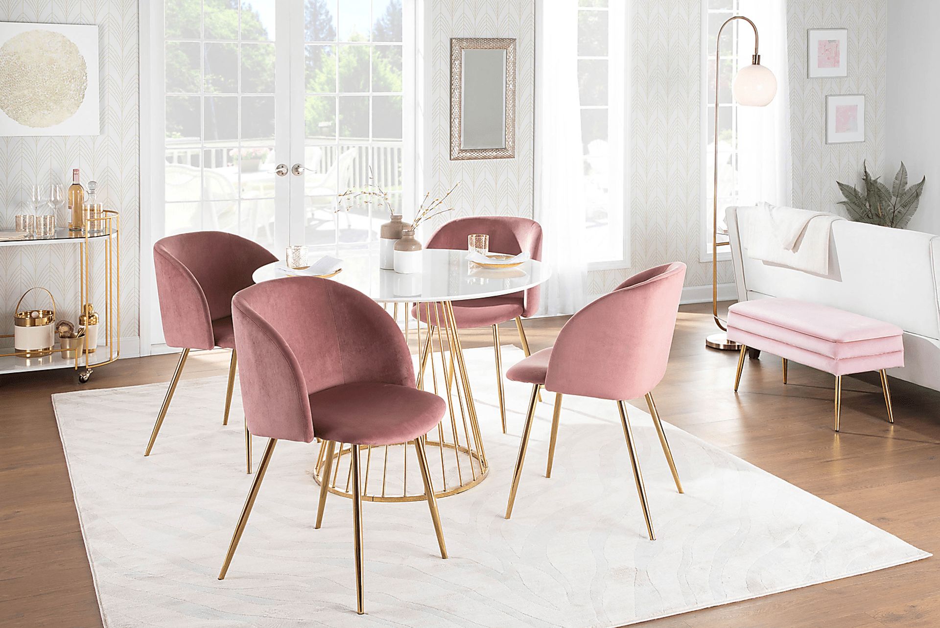 Lobolly Pink Colors Side Chair, Set Of 2 | Rooms to Go