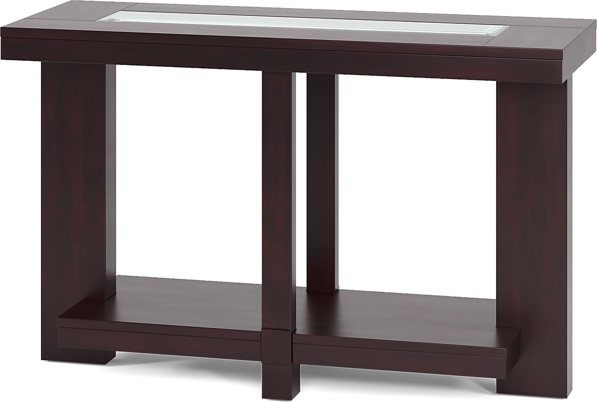 Lochlin Walnut Dark Wood Sofa Table | Rooms to Go