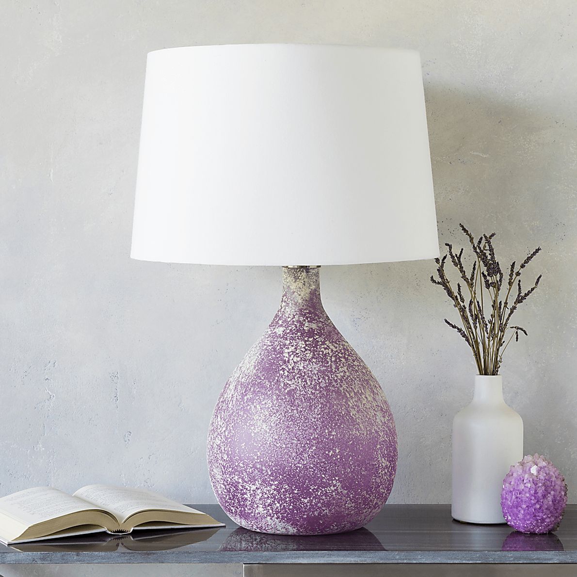 Lock Lane Purple Lamp - Rooms To Go