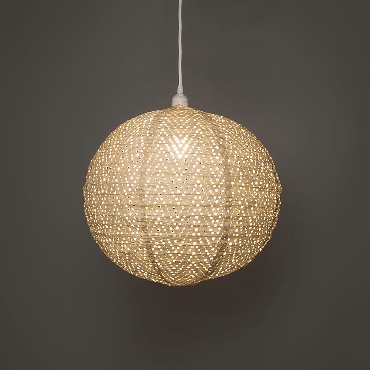 Lomen Summit Cream Beige Outdoor Lantern | Rooms to Go