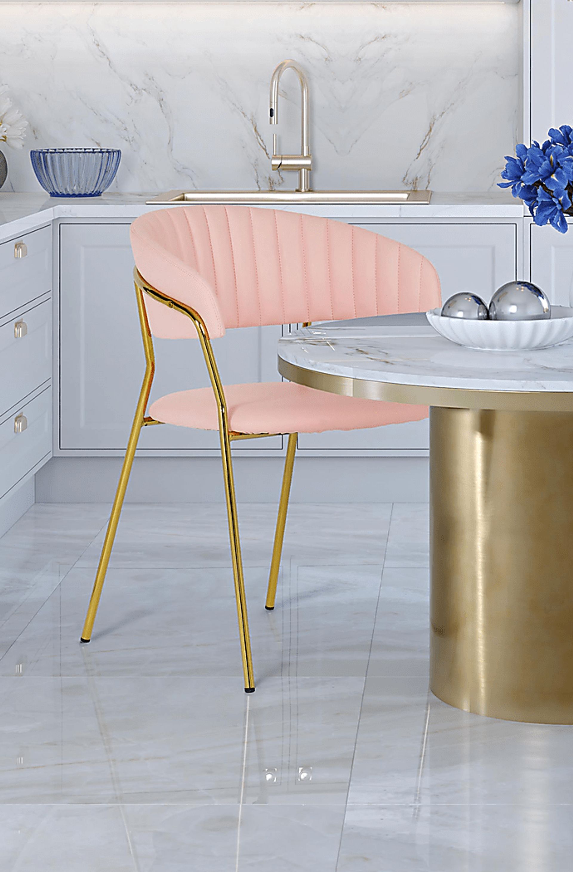 Lorean Pink Colors Arm Chair, Set Of 2 | Rooms to Go