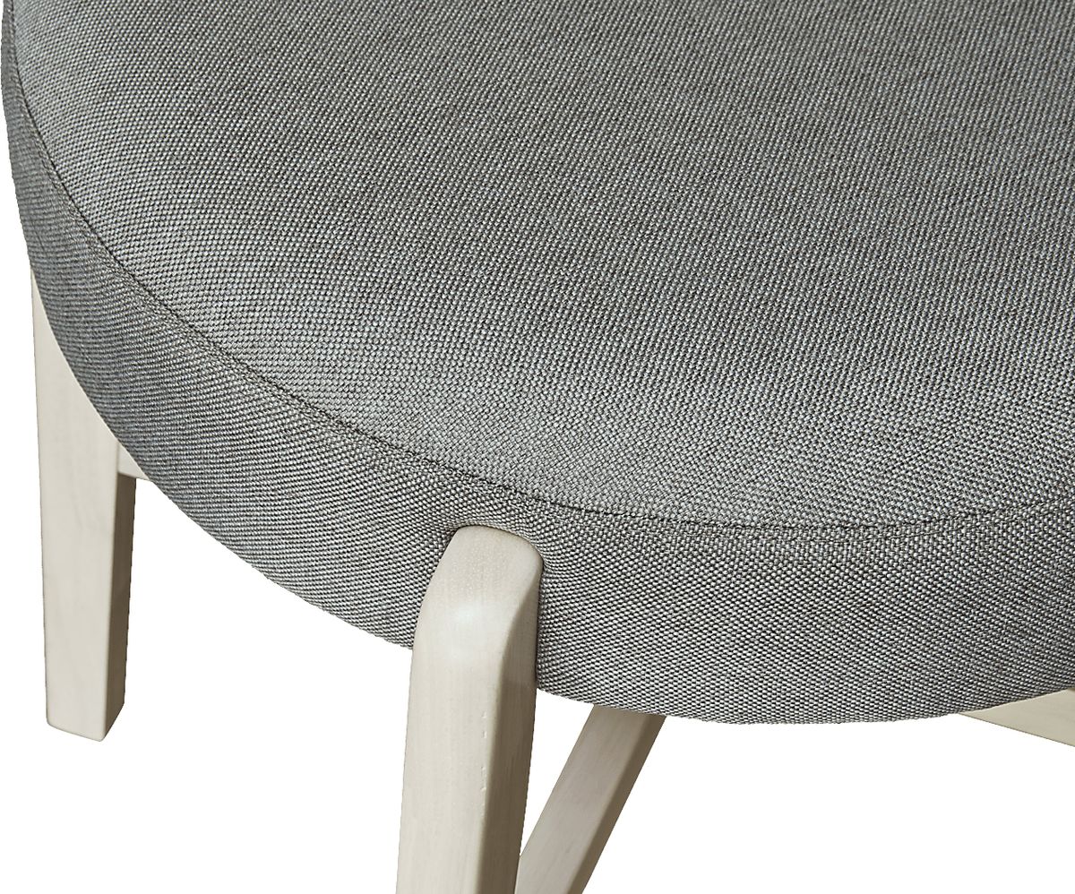 Lorfax Cream Beige Polyester,Polyurethane Fabric Dining Chair, Set Of 2 ...