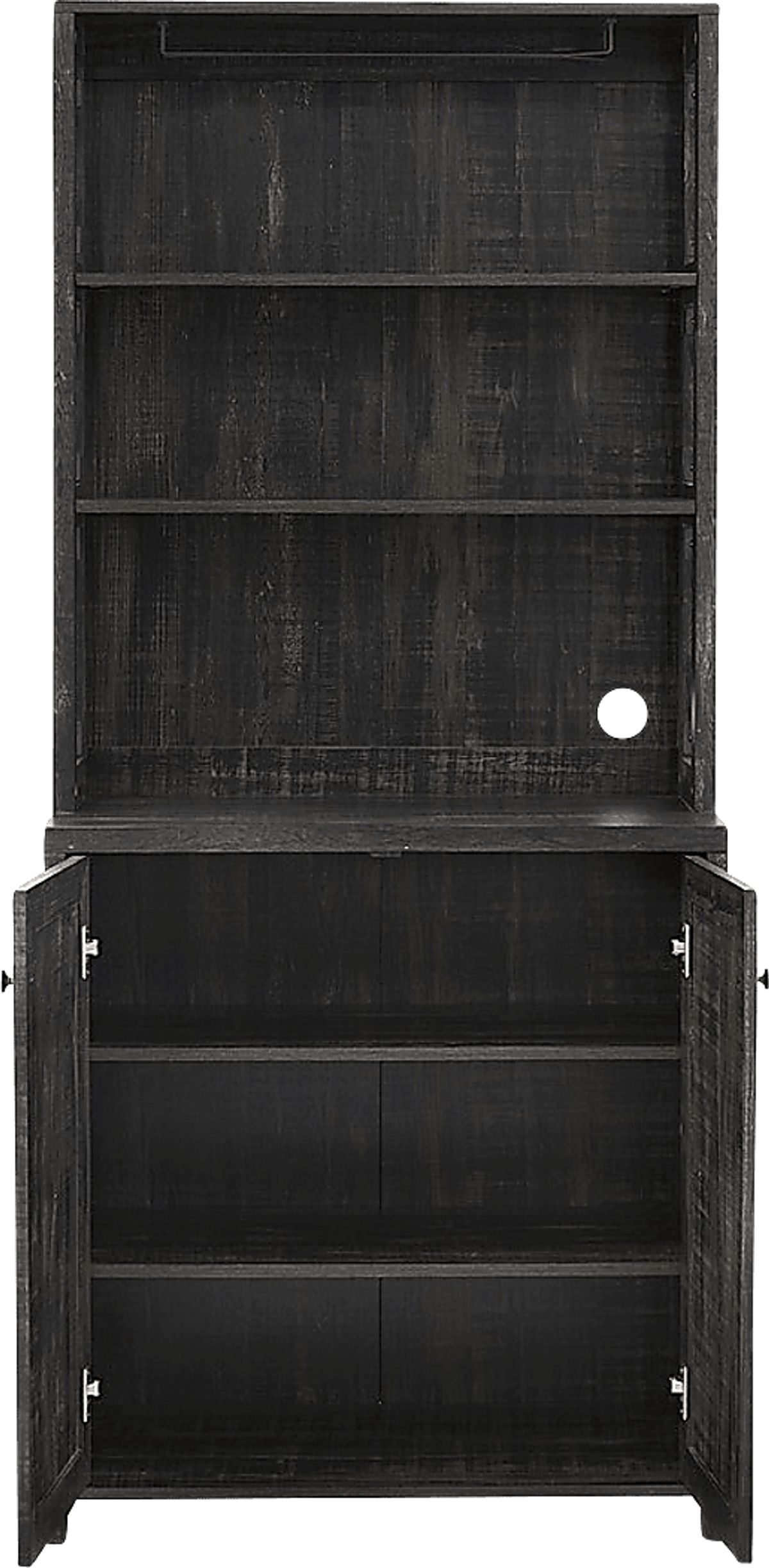 Loron Charcoal Gray Bar Cabinet | Rooms to Go