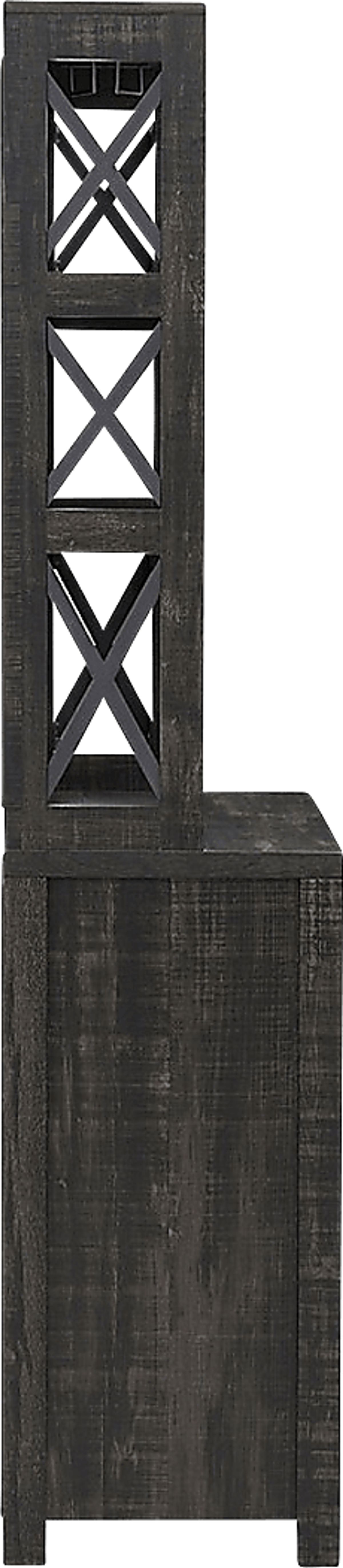 Loron Charcoal Gray Bar Cabinet | Rooms to Go