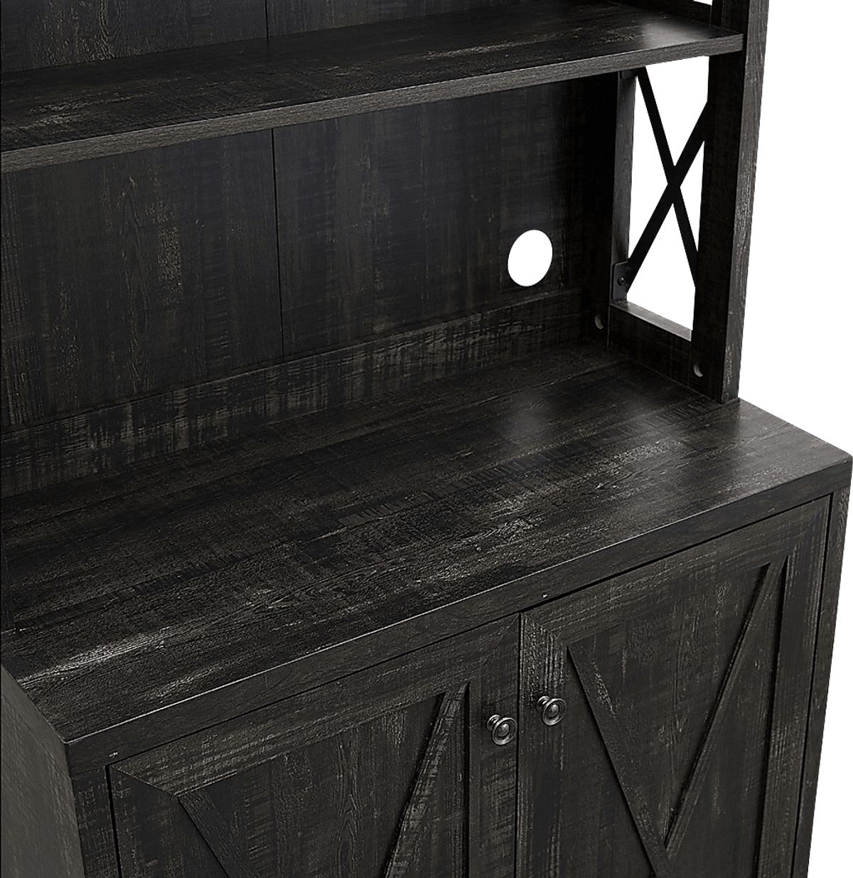 Loron Charcoal Gray Bar Cabinet | Rooms to Go