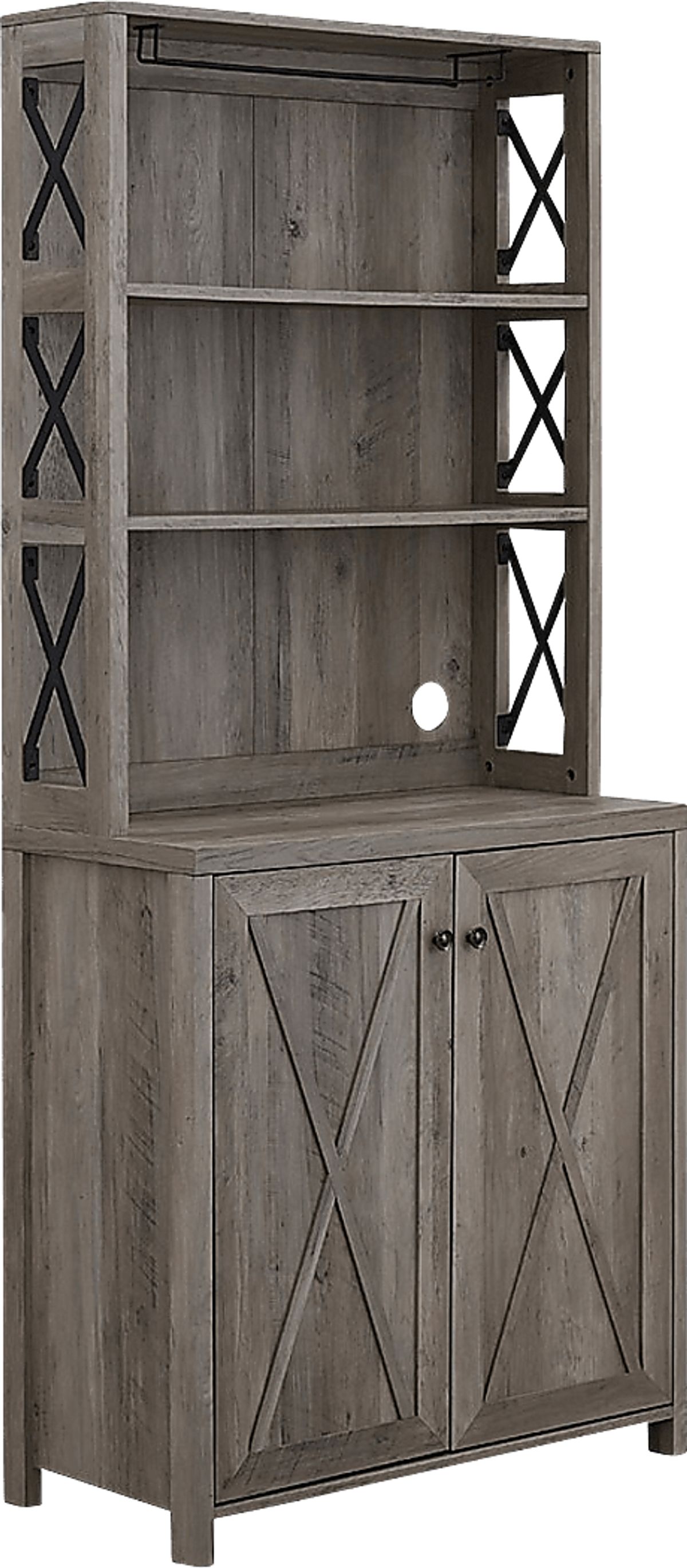 Loron Gray Bar Cabinet | Rooms to Go