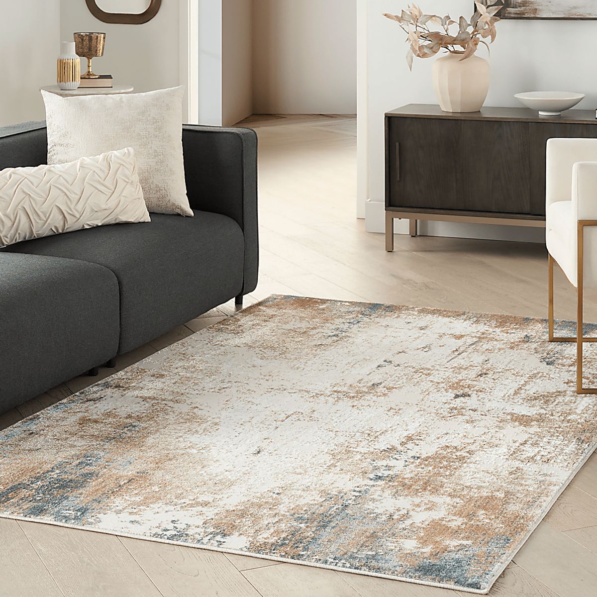 Lorsan Multi,Taupe Beige,Multi Rugs | Rooms to Go
