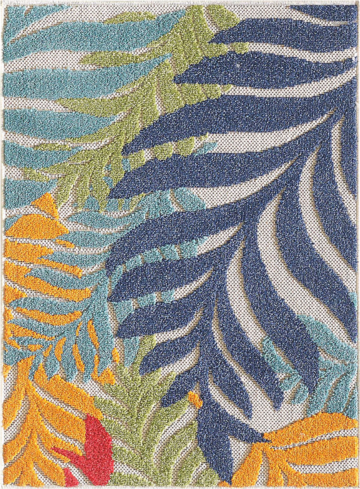 Louai Blue,Green,Orange Blue,Green,Orange,Red Outdoor Rugs | Rooms to Go