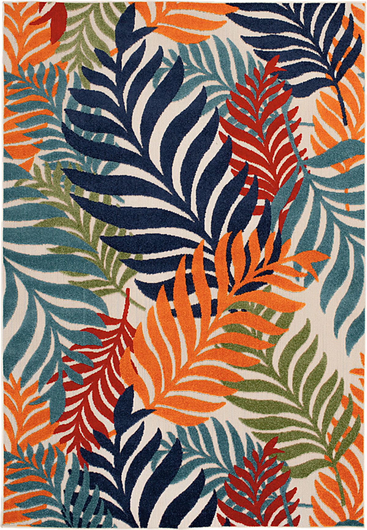 Louai Blue,Green,Orange Blue,Green,Orange,Red Outdoor Rugs | Rooms to Go