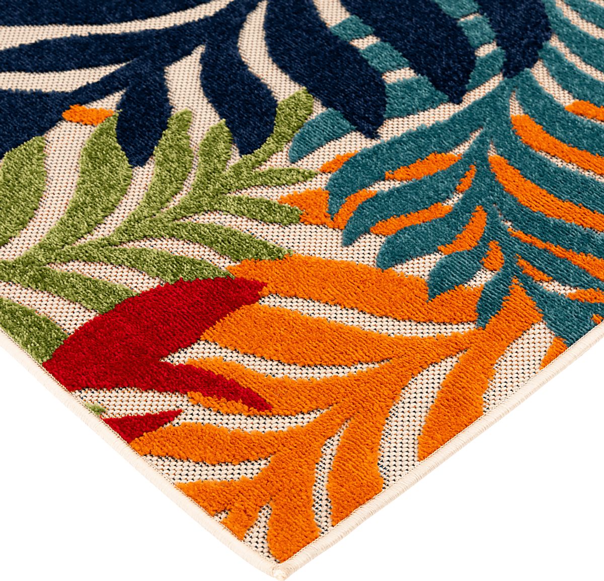 Louai Blue,Green,Orange Blue,Green,Orange,Red Outdoor Rugs | Rooms to Go