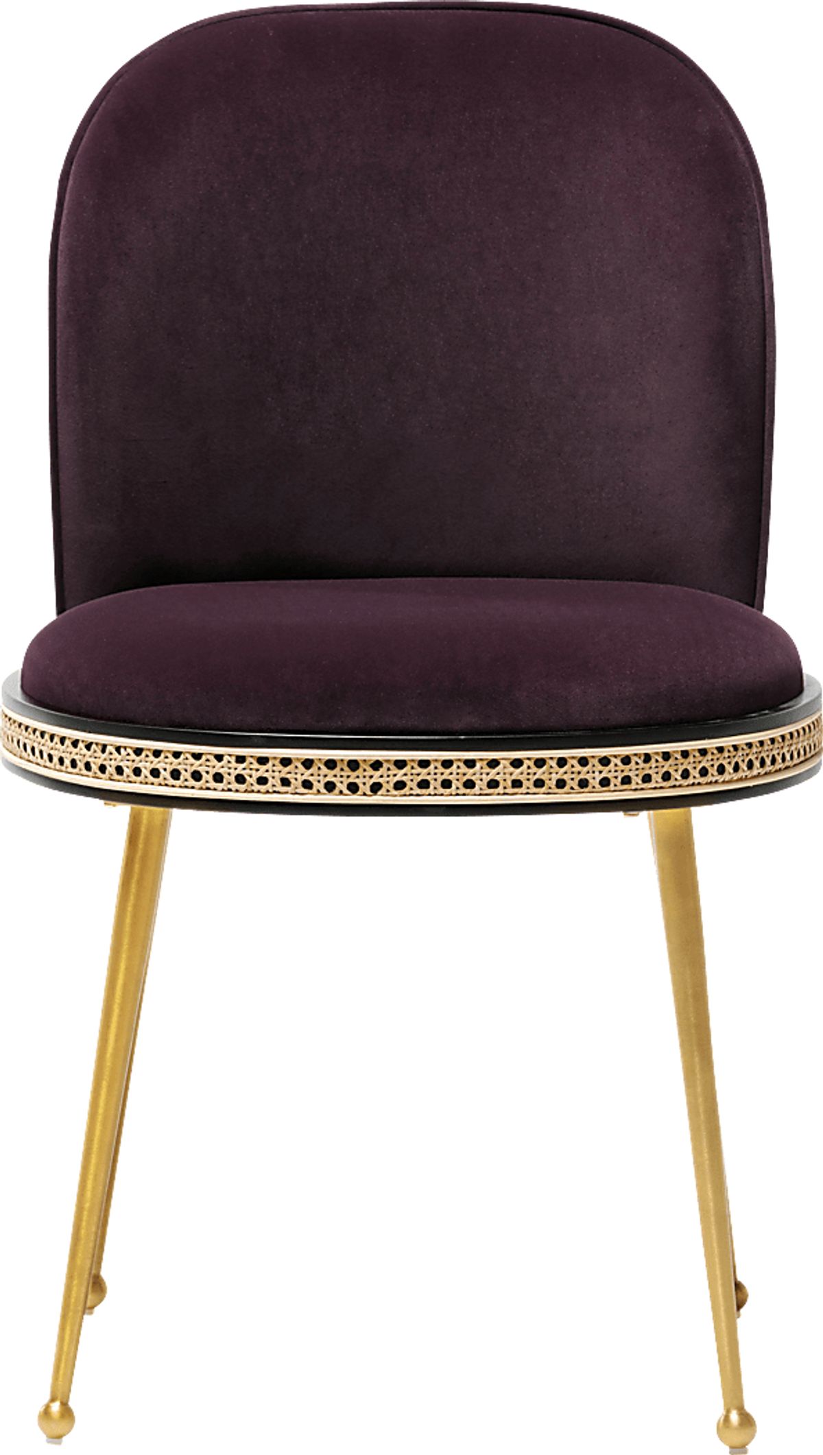 Loweland Purple Red Velvet Plush Dining Chair | Rooms to Go