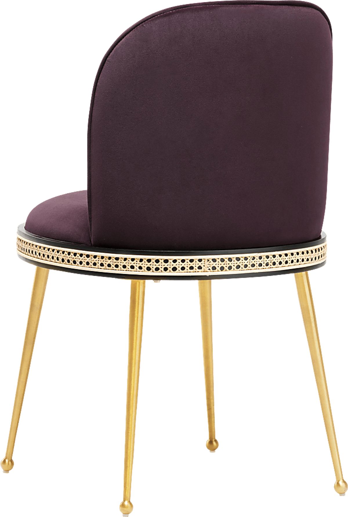 Loweland Purple Red Velvet Plush Dining Chair | Rooms to Go