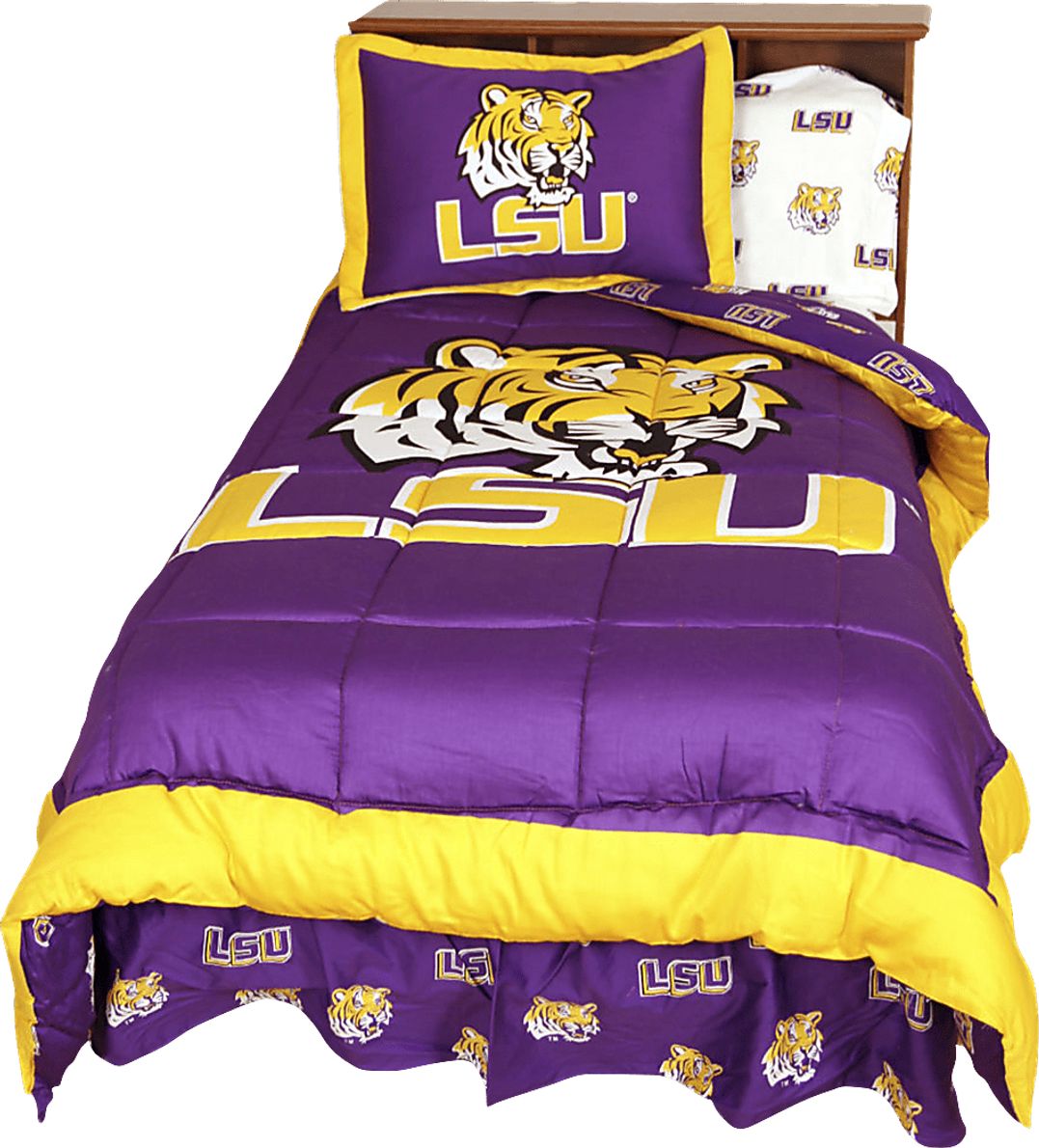 Ncaa Lsu Purple Red Full Bed Set - Rooms To Go