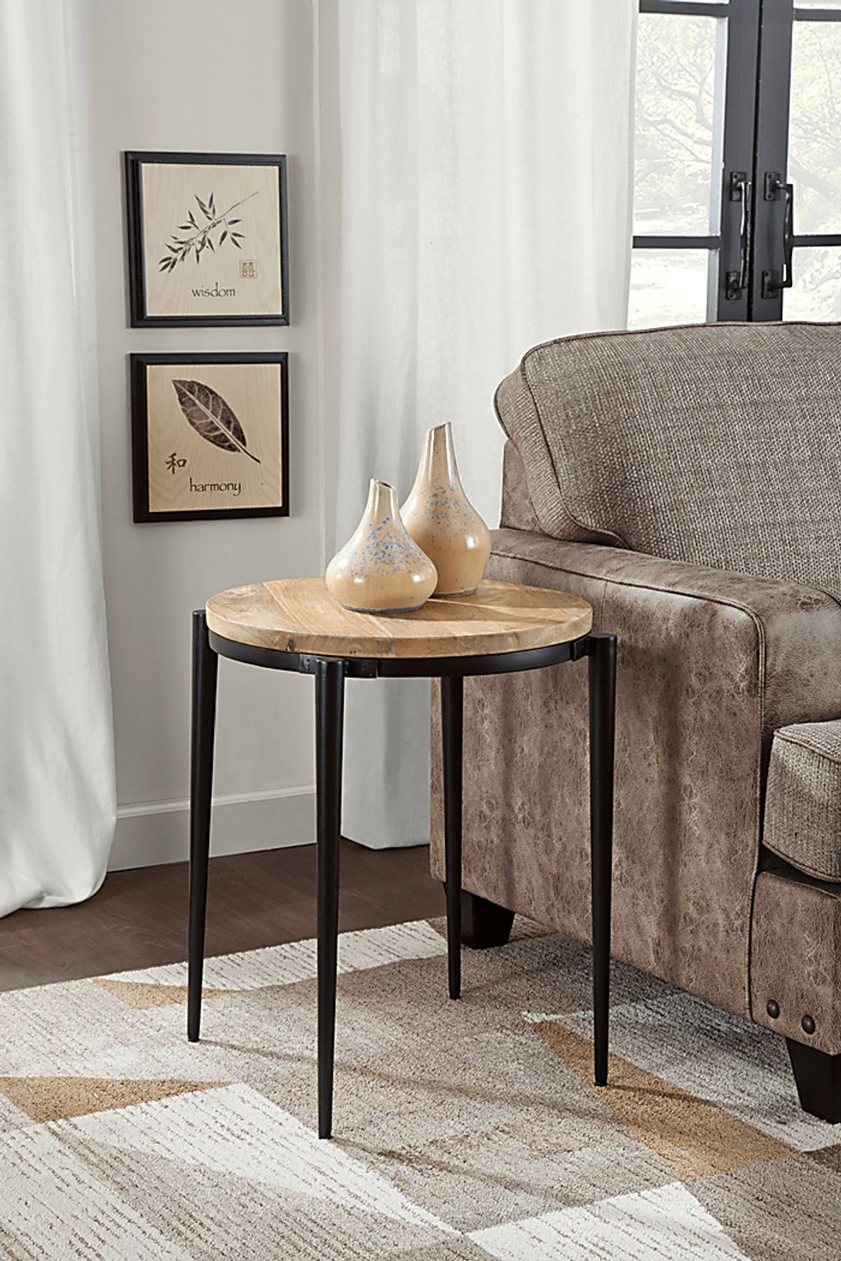 Luboya Brown Dark Wood End Table | Rooms to Go