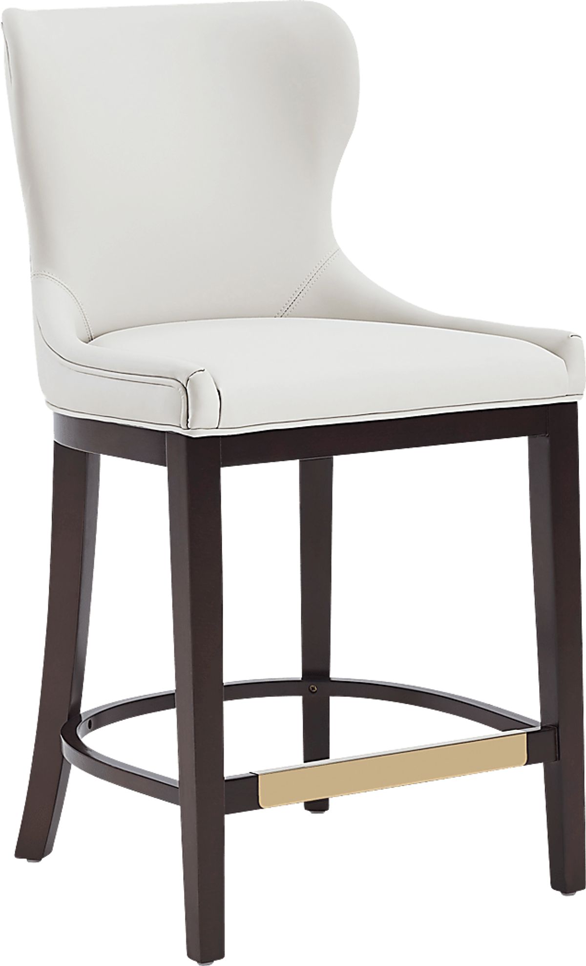 Lucentwater White Vinyl Fabric Counter Height Stool | Rooms to Go