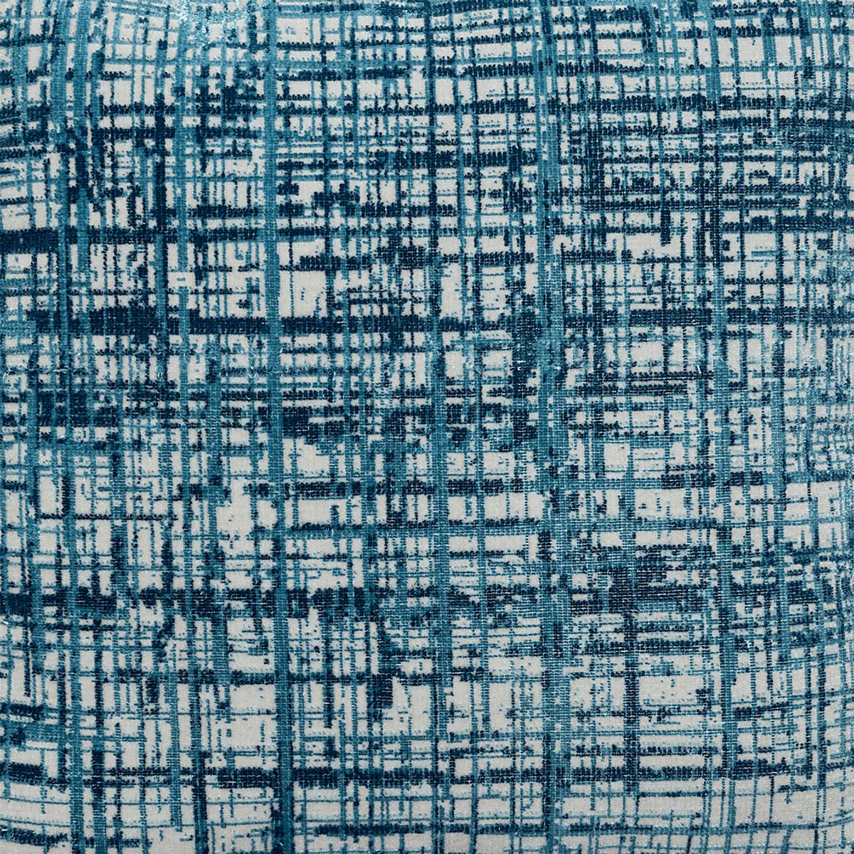 Lucilan Blue Polyester Fabric Pouf | Rooms to Go