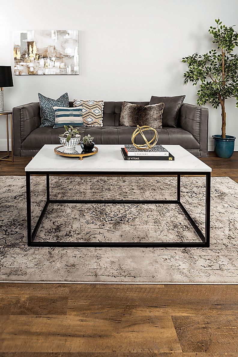 Luisant White Cocktail Table - Rooms To Go