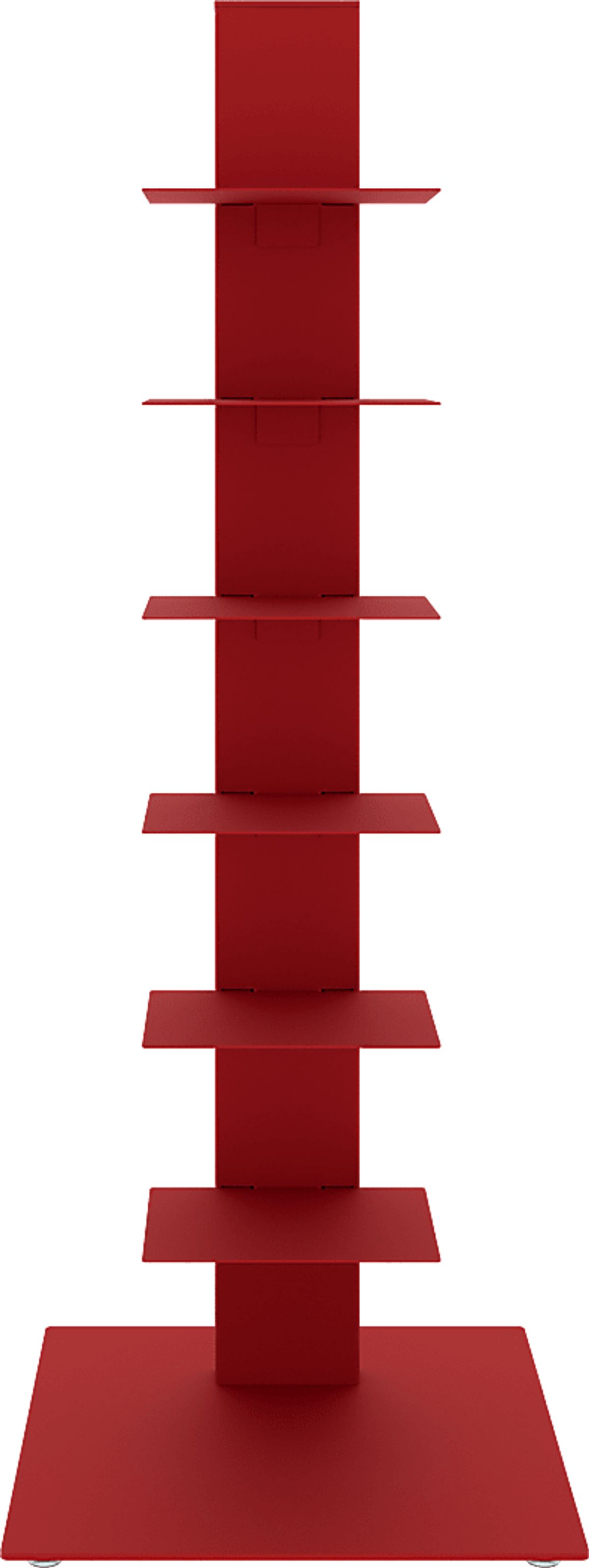 Lukens I Red Bookcase Tower | Rooms to Go