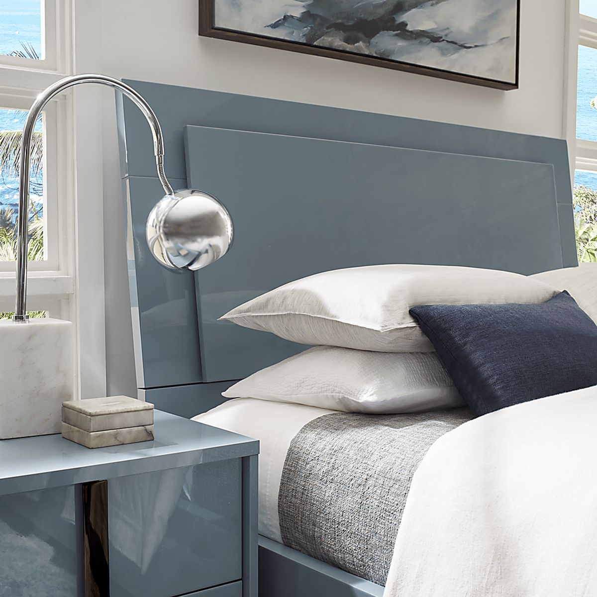 Luma Vista Blue Colors 3 Pc King Bed | Rooms to Go