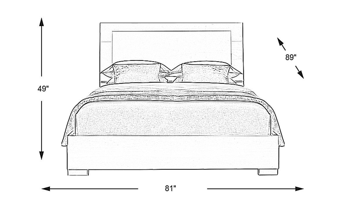 Luma Vista Blue 3 Pc King Bed - Rooms To Go