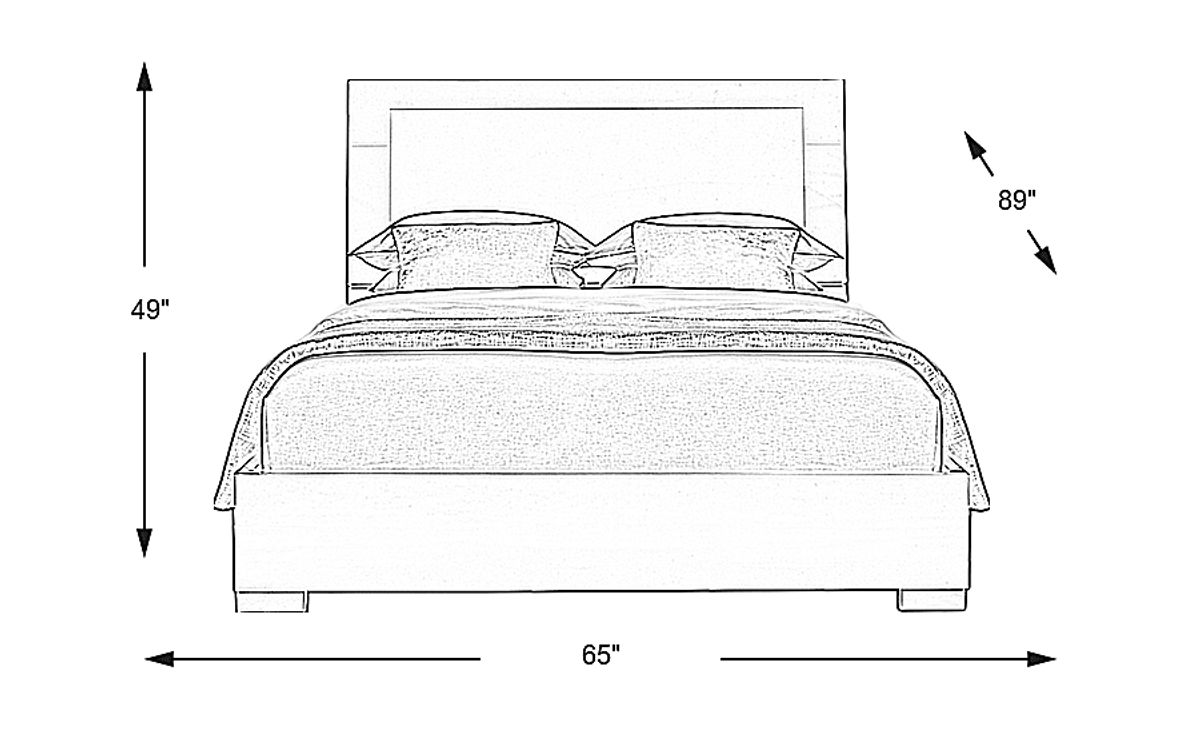 Luma Vista Blue Colors 3 Pc Queen Bed | Rooms to Go