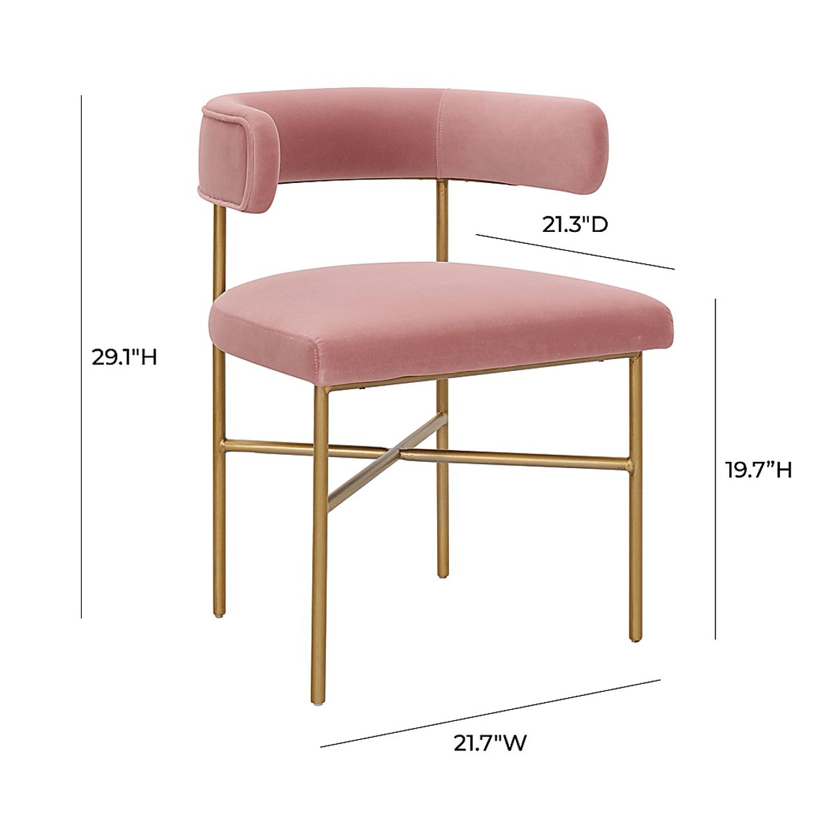 Luna Ann Blush Colors,Pink Dining Chair | Rooms to Go