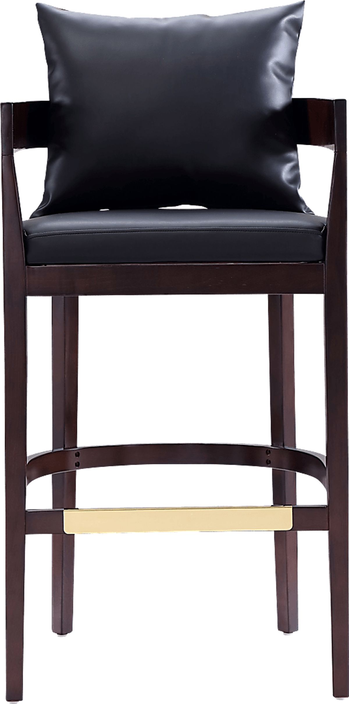 Lupen Black Faux Leather Fabric Barstool | Rooms to Go