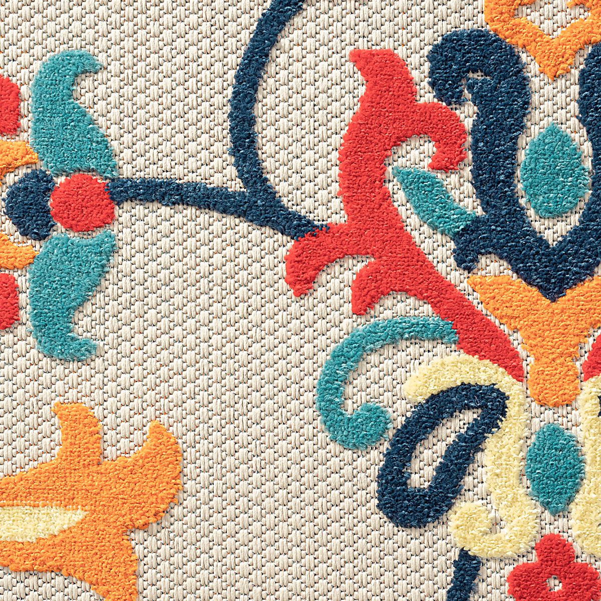 Lusetrie Multi,Orange Multi,Orange,Red Rugs | Rooms to Go