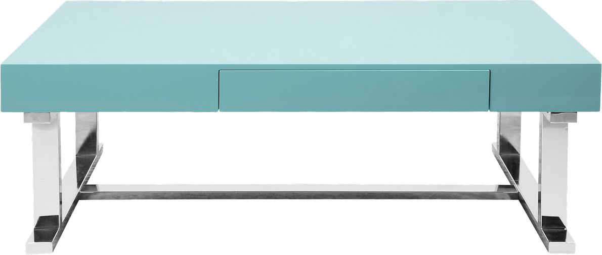 Luster Light Blue Cocktail Table - Rooms To Go