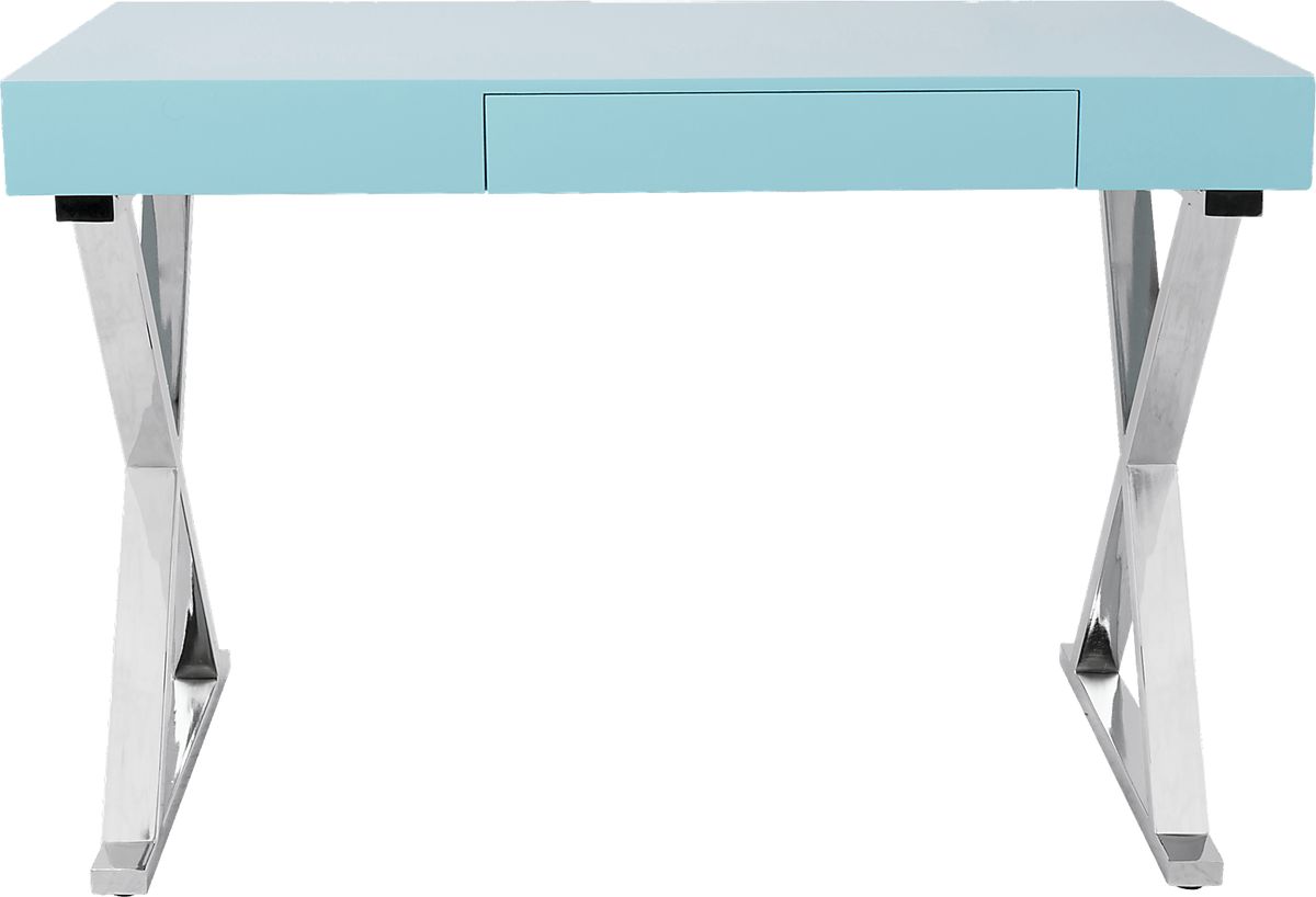 Luster Light Blue Colors Desk | Rooms to Go