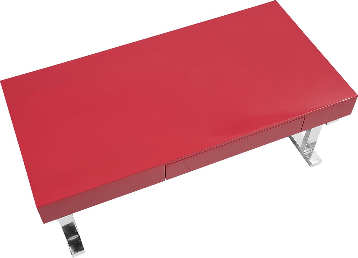 Luster Red Colors Cocktail Table | Rooms to Go