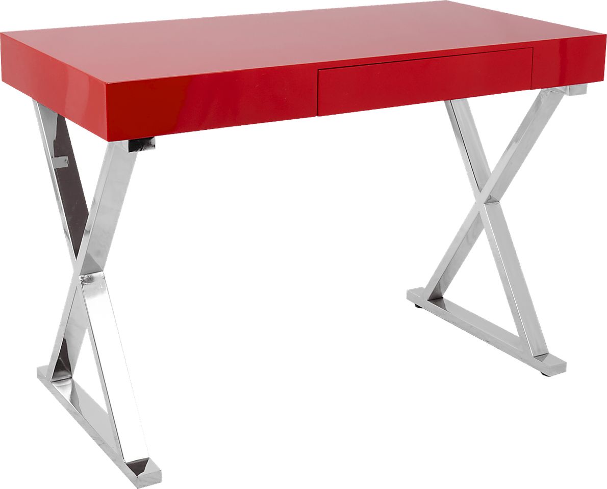 Luster Red Colors Desk - Rooms To Go