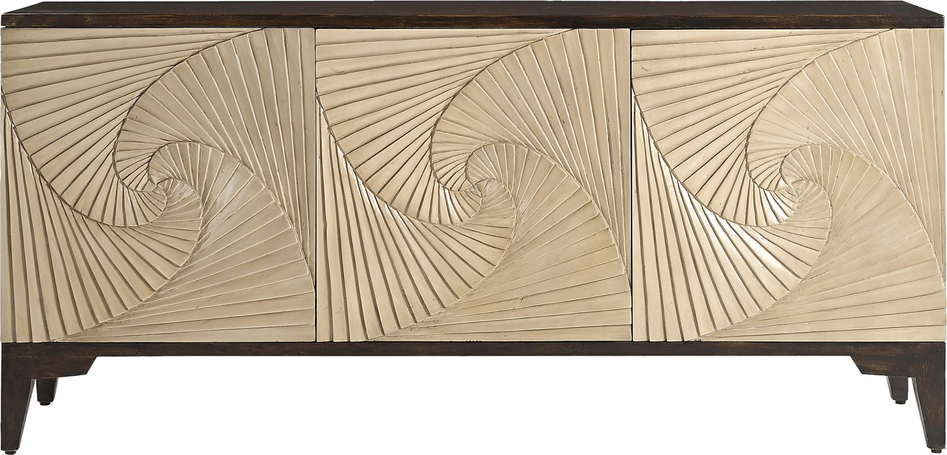 Luwana Brown Dark Wood Credenza | Rooms to Go