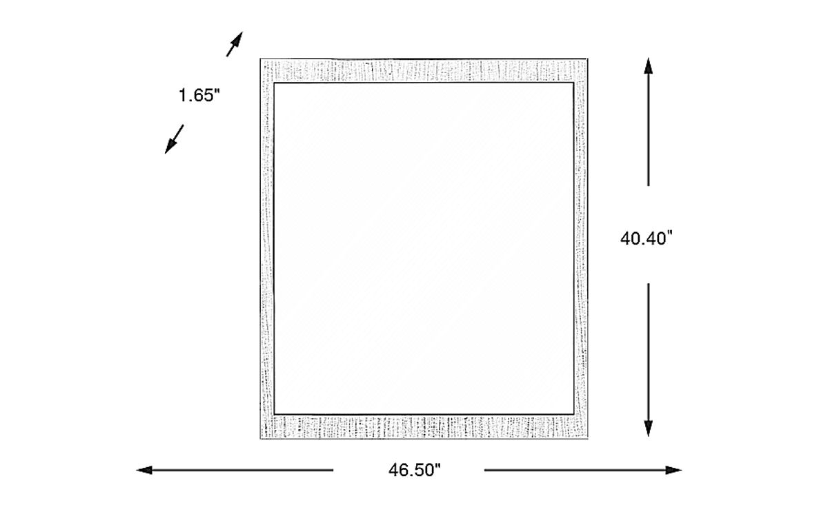 Luxe Point Blue Colors Mirror | Rooms to Go