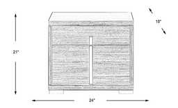 Luxe Point Blue Colors Nightstand | Rooms to Go