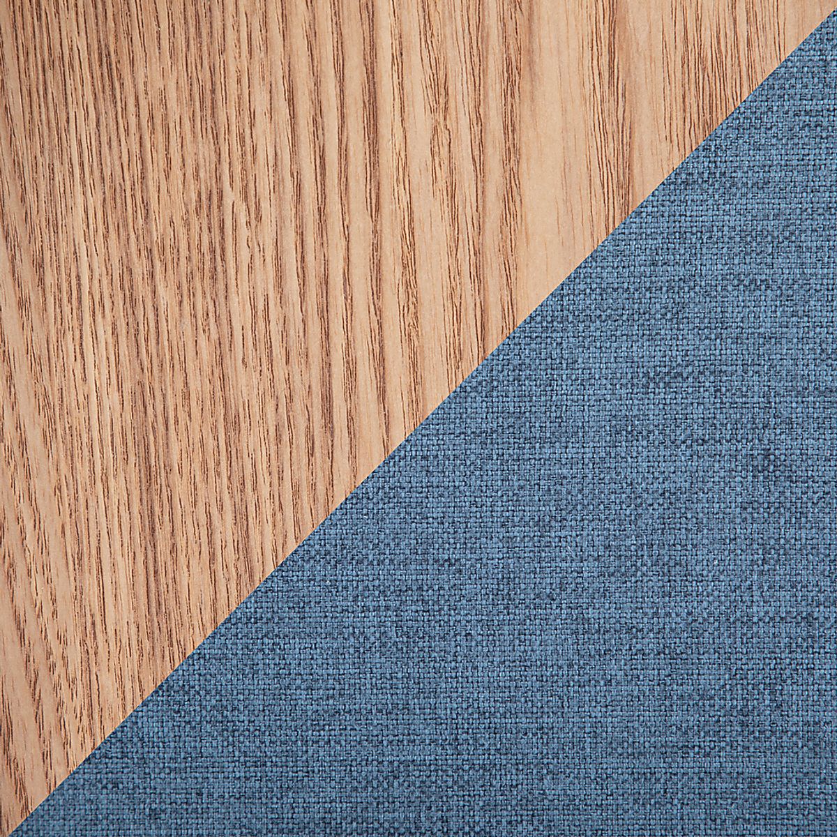 Luxomni Blue Cotton,Polyester Fabric Accent Stool | Rooms to Go