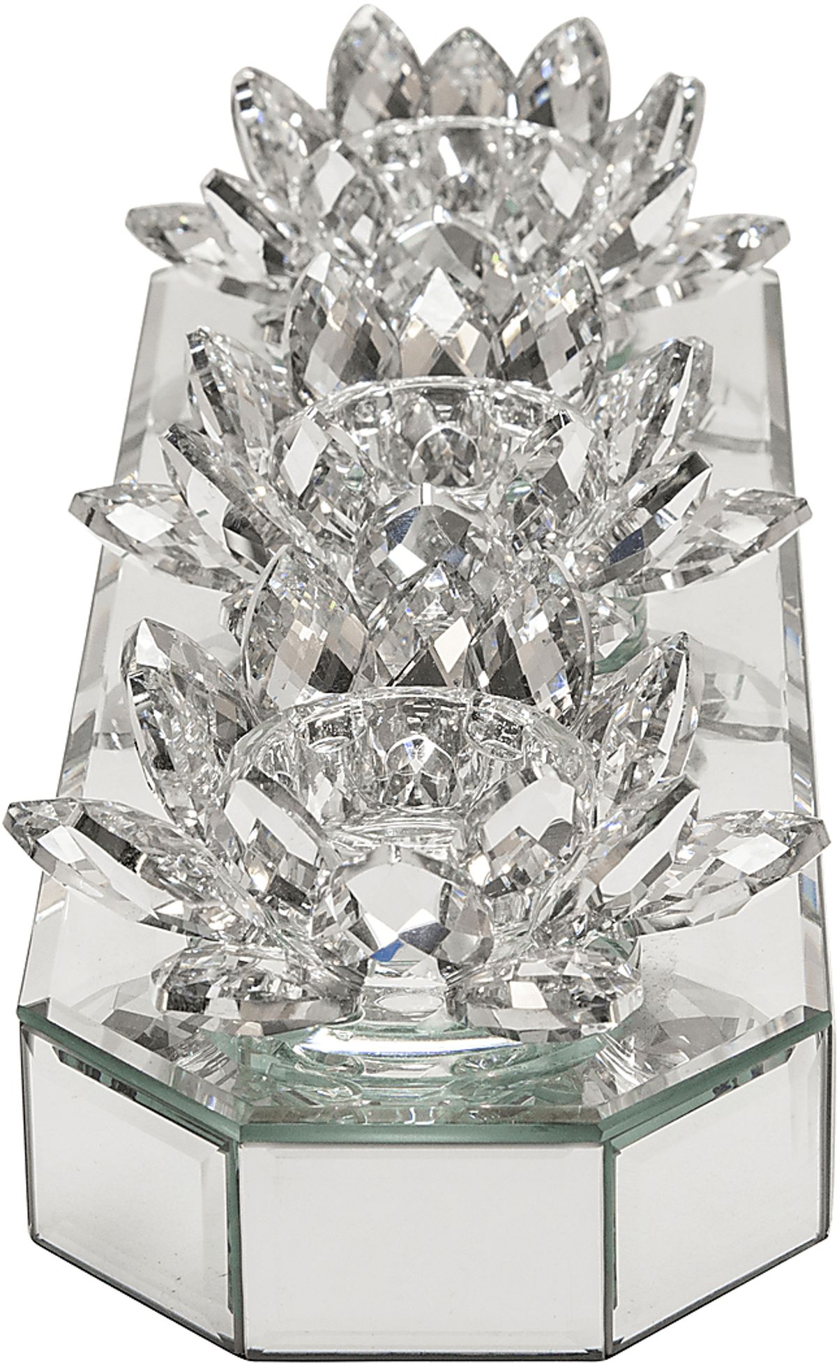 Lyndle Silver Gray Candle Holder | Rooms to Go