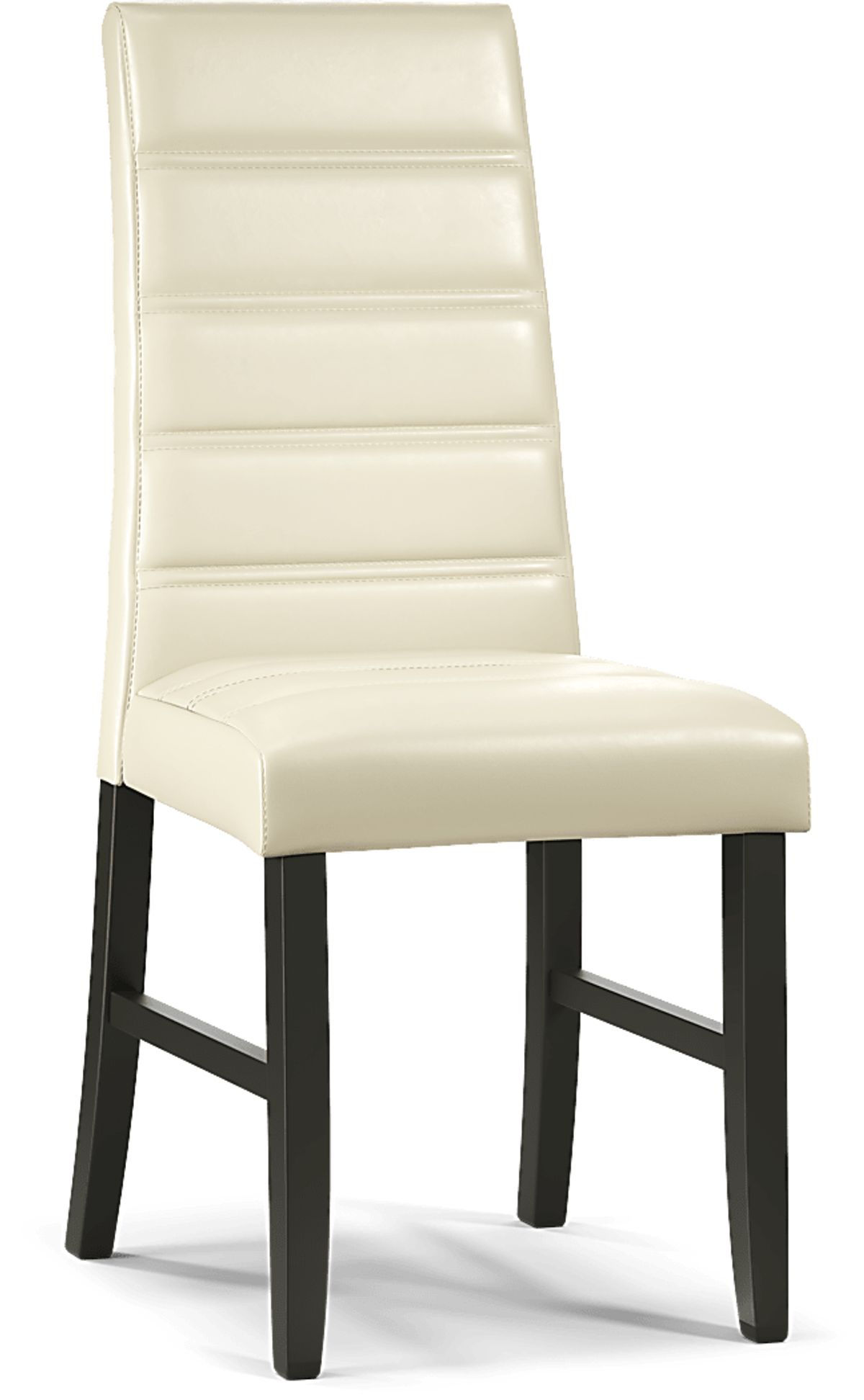 Mabry Espresso Dark Wood Cream Beige Side Chair | Rooms to Go