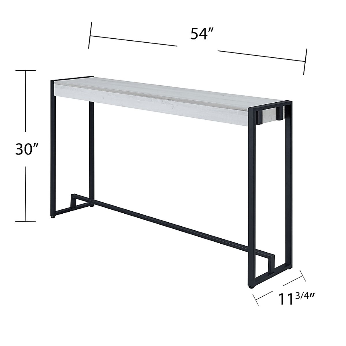 Macen Black Black,Colors Console Table | Rooms to Go