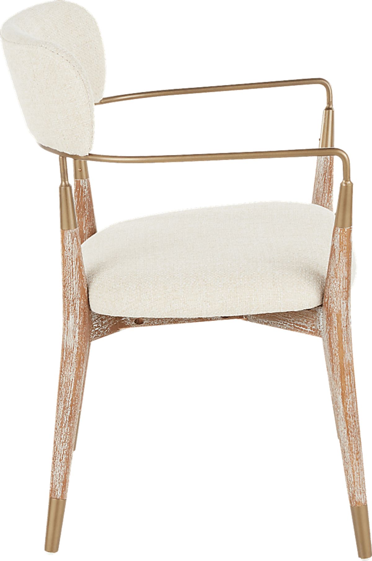 Mackling Cream Colors,Light Wood,White Arm Chair, Set Of 2 | Rooms to Go