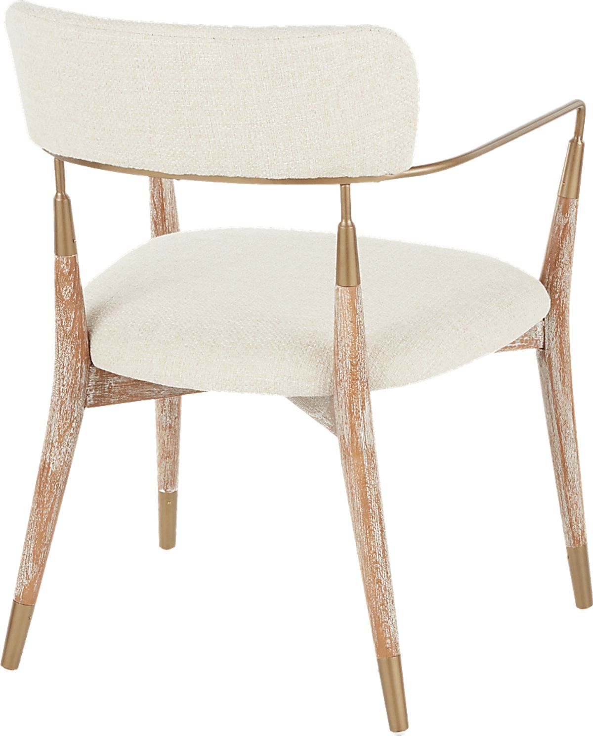 Mackling Cream Colors,Light Wood,White Arm Chair, Set Of 2 | Rooms to Go