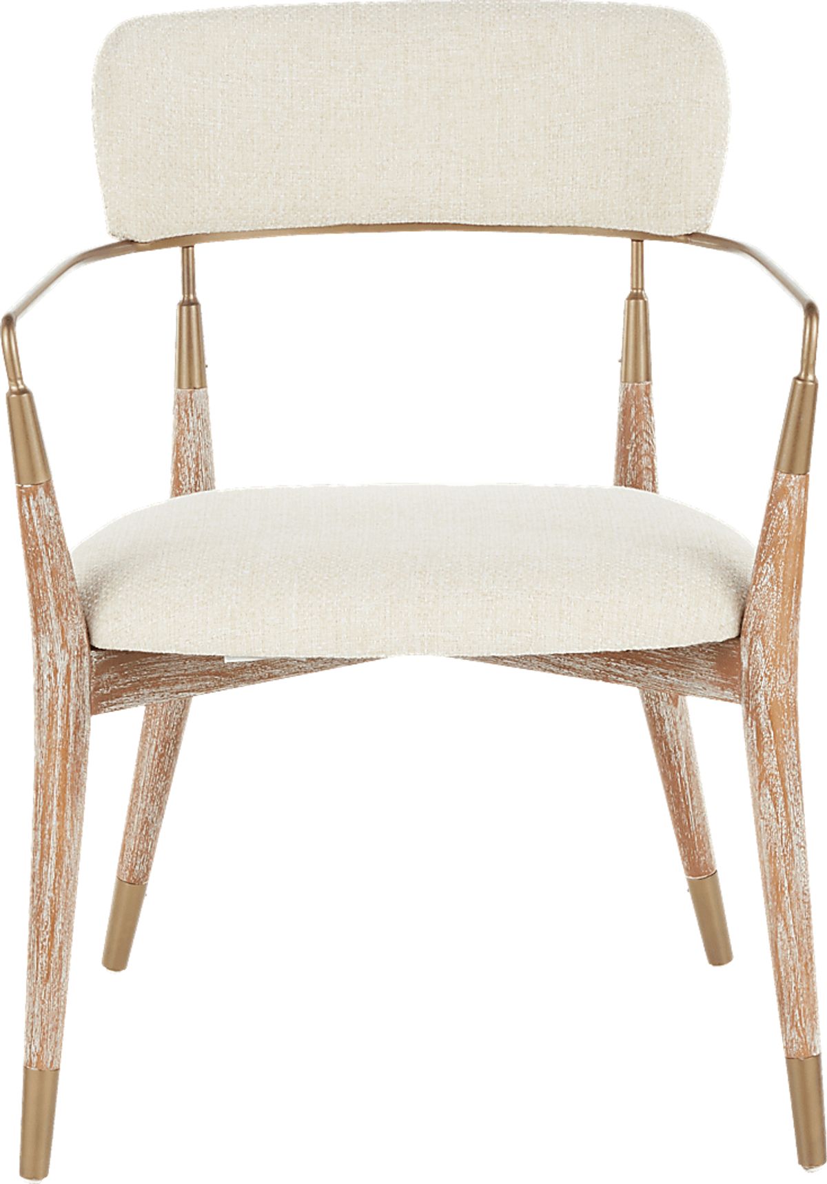 Mackling Cream Colors,Light Wood,White Arm Chair, Set Of 2 | Rooms to Go