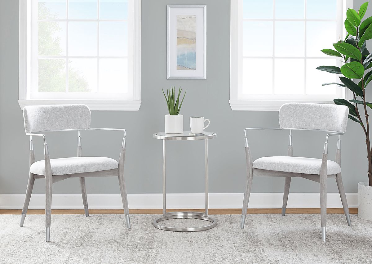 Mackling Gray Arm Chair, Set Of 2 | Rooms to Go