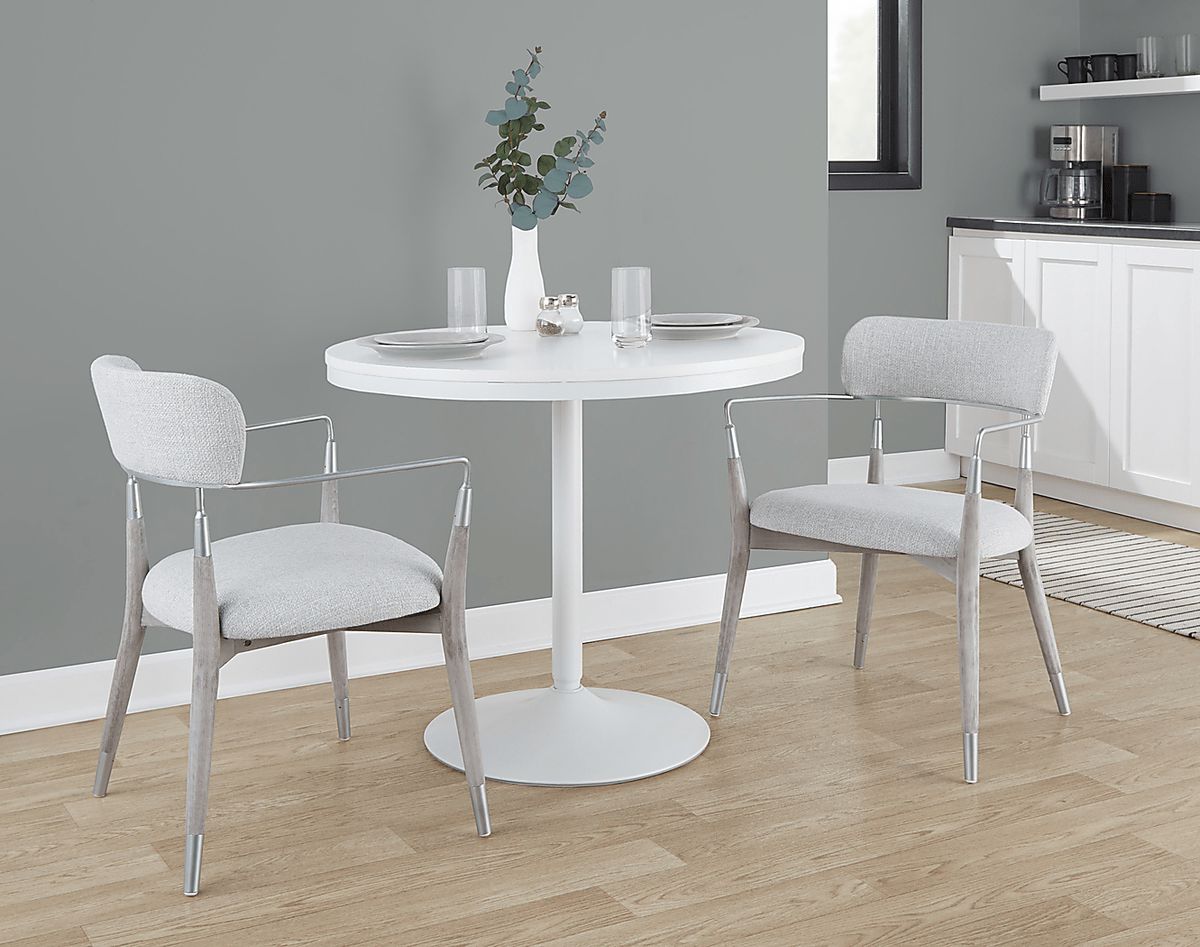 Mackling Gray Arm Chair, Set Of 2 | Rooms to Go