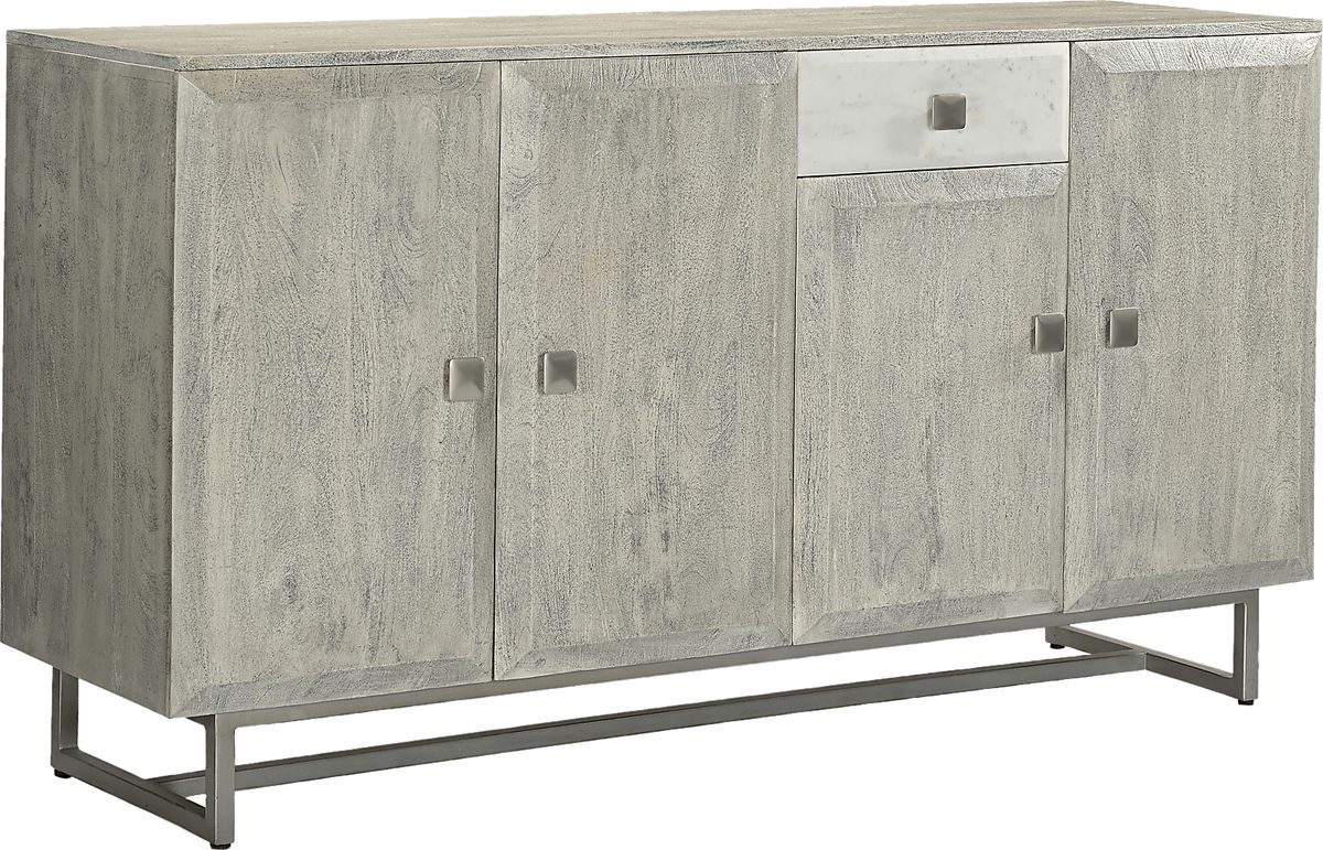 Madeira Gray Credenza | Rooms to Go