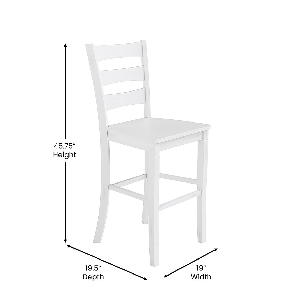 Madrona White Colors,White Barstool, Set Of 2 | Rooms to Go