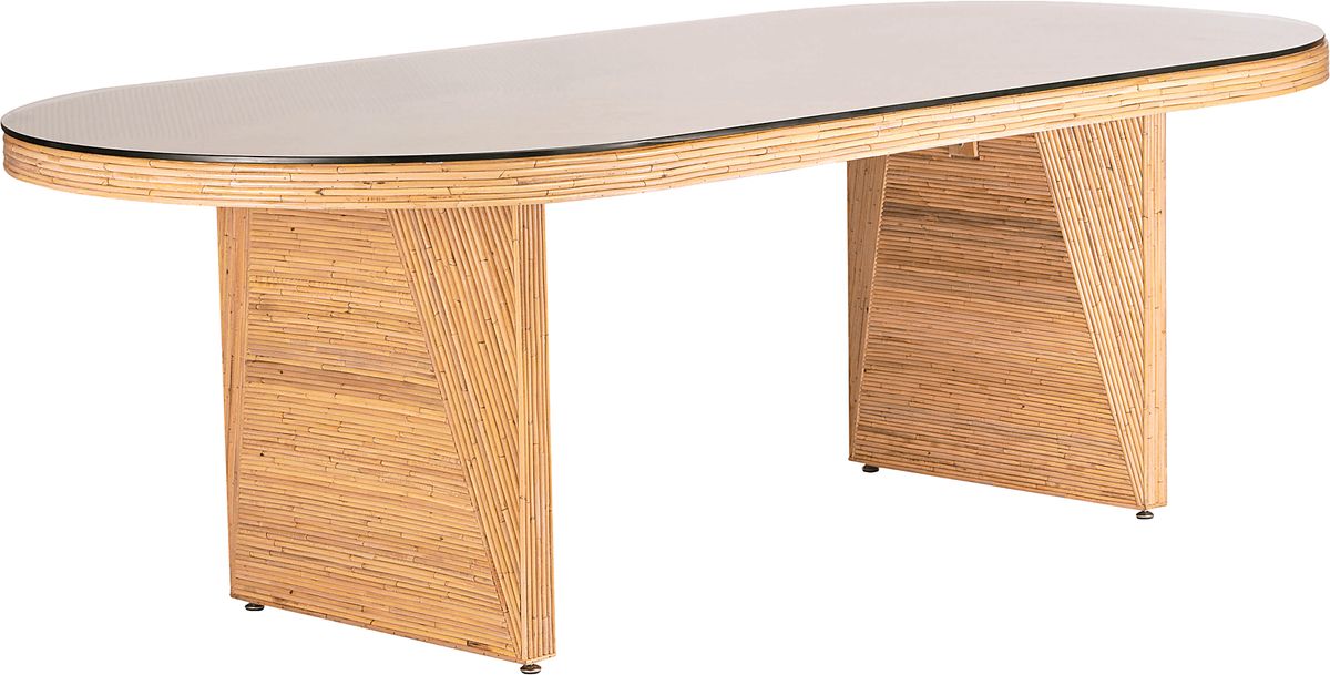 Magaw Light Wood Fruitwood Natural Beige,White Dining Table | Rooms to Go