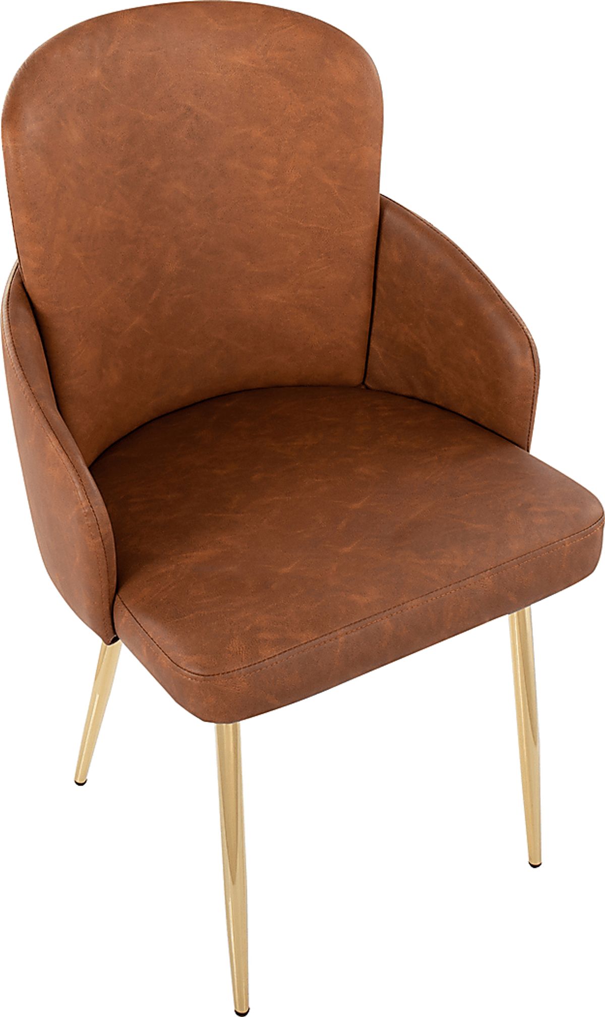 Maglista I Camel Brown Polyurethane Fabric Arm Chair | Rooms to Go